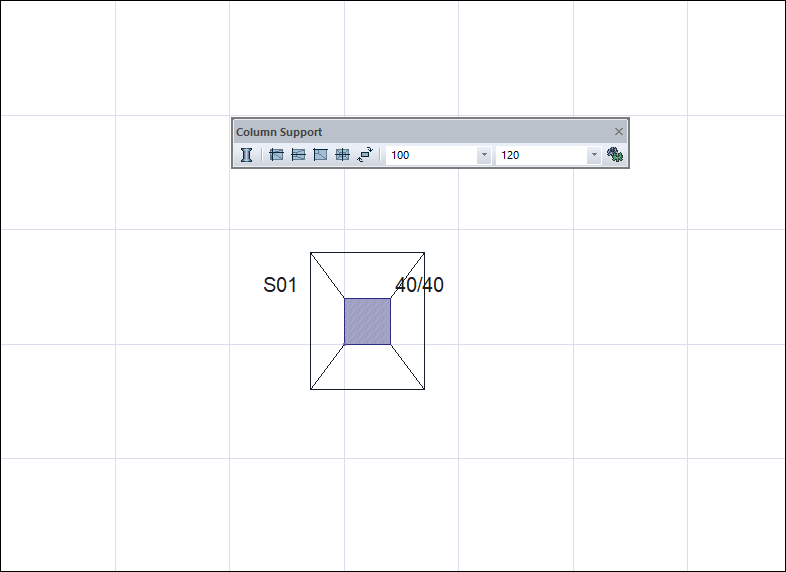 Drawing a Column Support