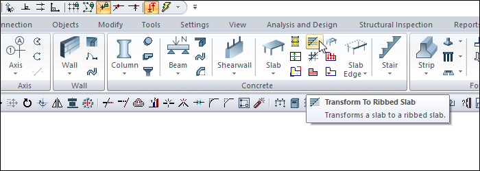 Creating a Ribbed Slab