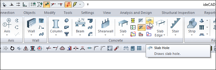 Creating a Slab Hole