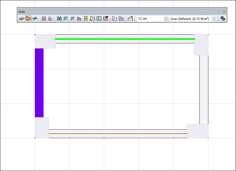 Creating a Slab by Free Mode Slab