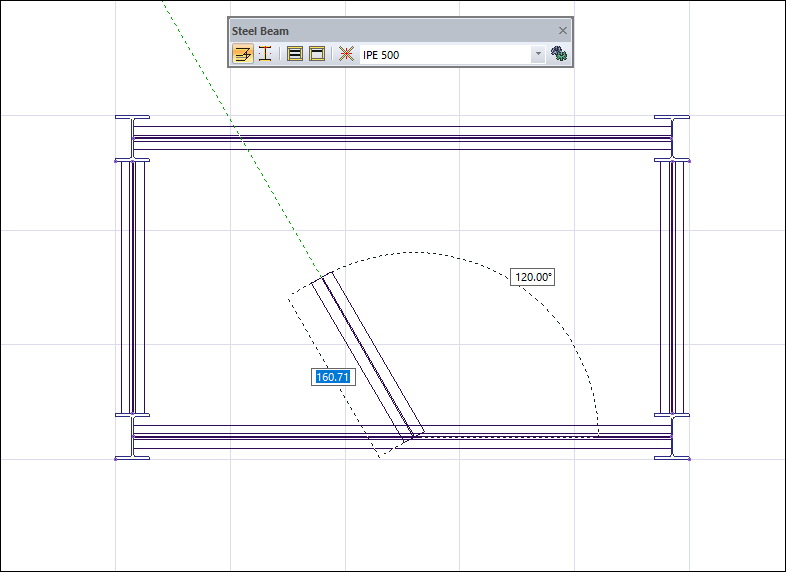 Creating a Single Secondary Steel Beam