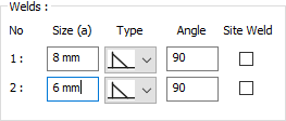 Defining Double Angle Connection