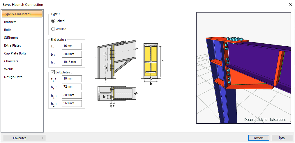 Eaves Haunch Connection