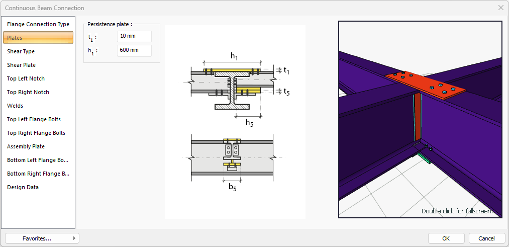 Defining a Continuous Beam Connection