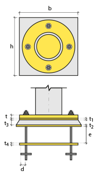 Defining a Round Plate Tube Base Plate