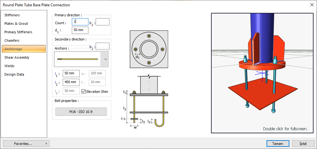 Defining a Round Plate Tube Base Plate