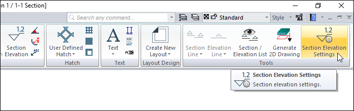 Creating a Section Elevation
