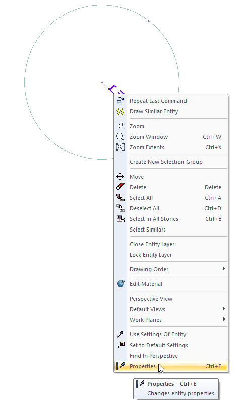 Creating a Radius Dimension
