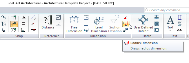 Creating a Radius Dimension