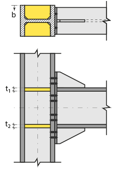Defining a 8 Bolts Stiffened End Plate Connection