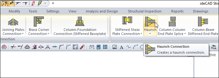 Defining a Haunch Connection