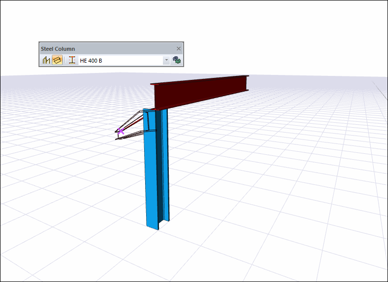 Creating a Steel Column 2 Points