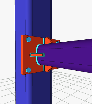 Defining a Box/Tube End Plate Connection