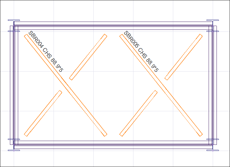Creating Steel Brace Multiple Elements
