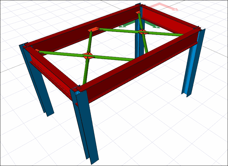 Creating Steel Brace Multiple Elements