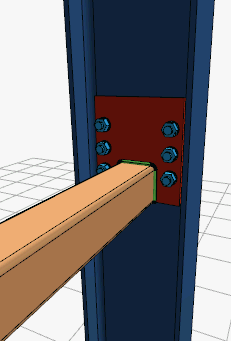 Defining a End Plate Shear Connection