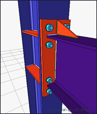 Defining a 4 Bolts Stiffened End Plate Connection