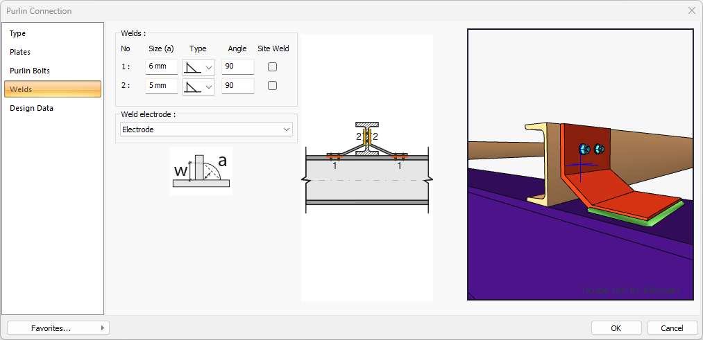 Defining a Purlin Connection