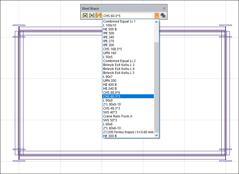 Creating a Single Steel Brace