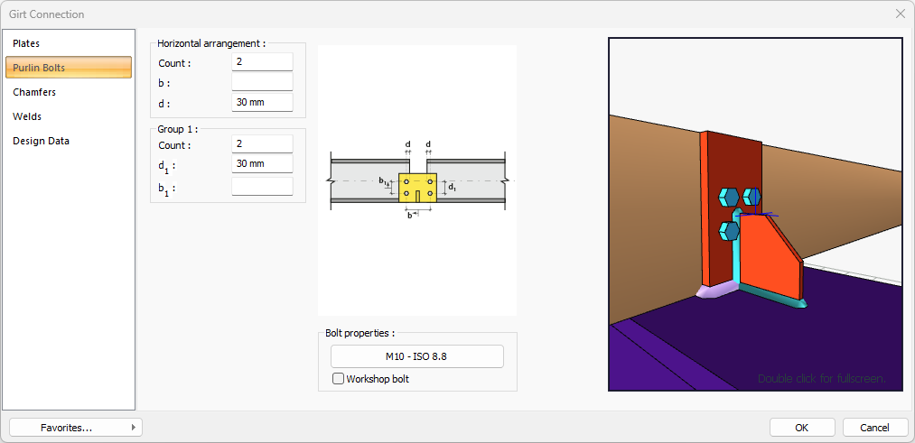 Defining a Girt Connection