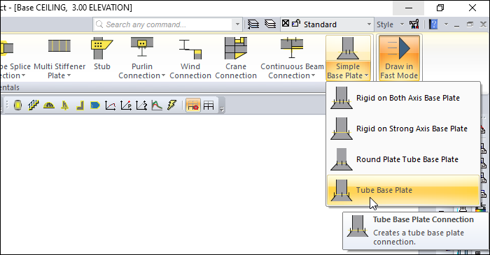 Defining a Tube Base Plate