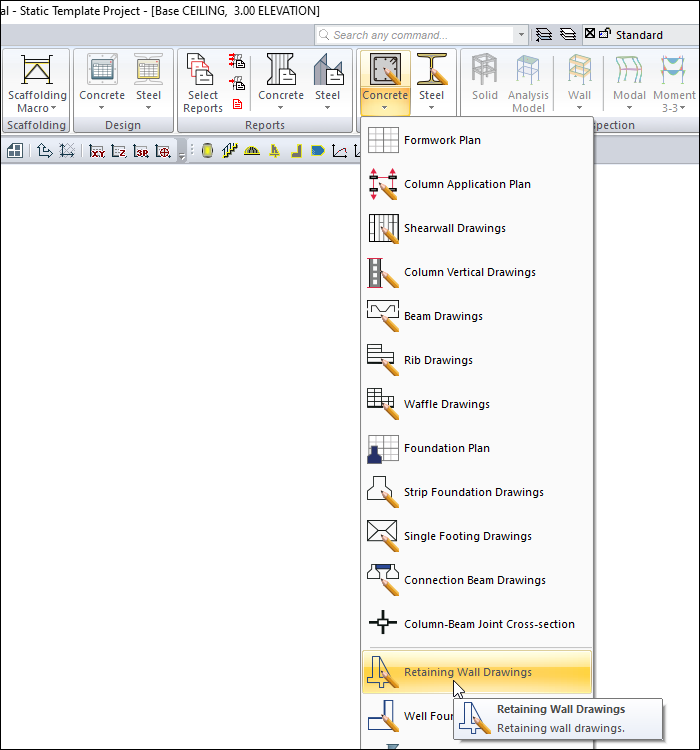 Retaining Wall Drawings