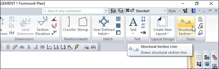 Formwork Plan Section
