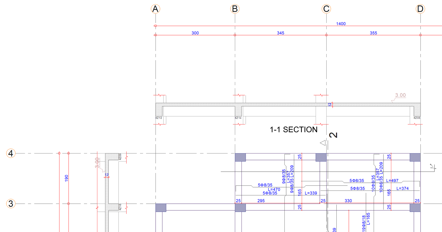 Formwork Plan Section