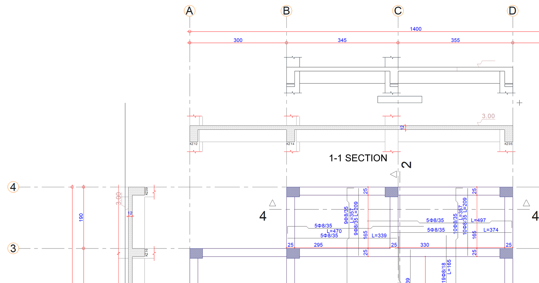 Formwork Plan Section