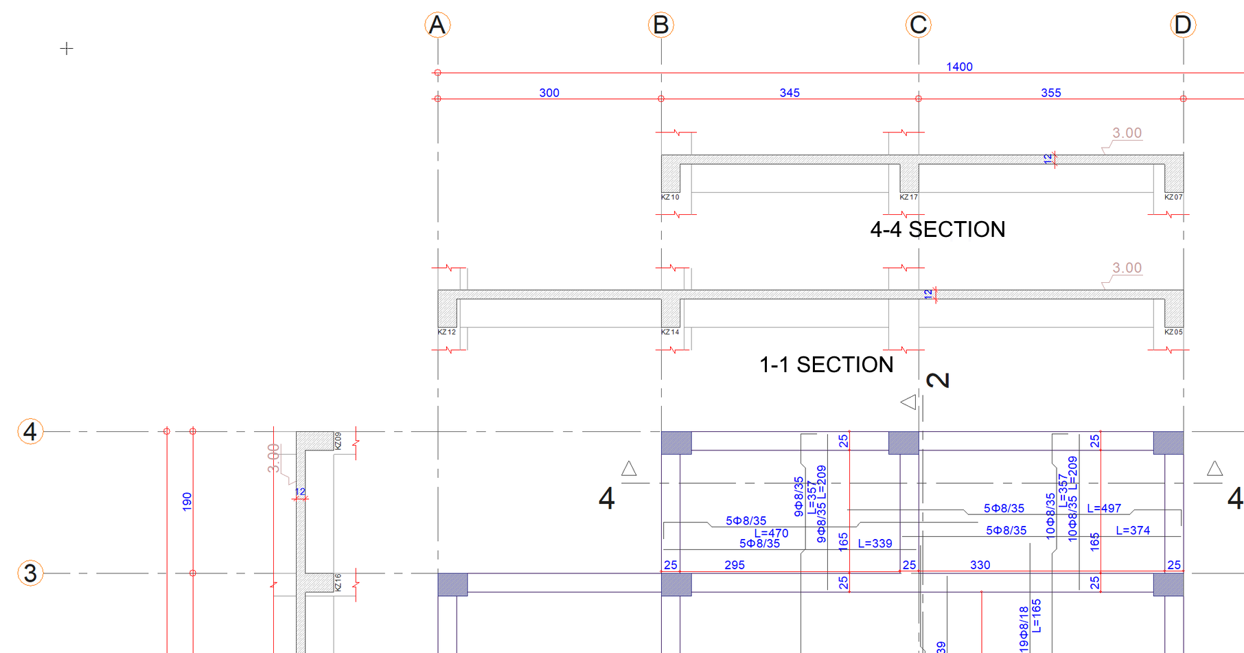 Formwork Plan Section