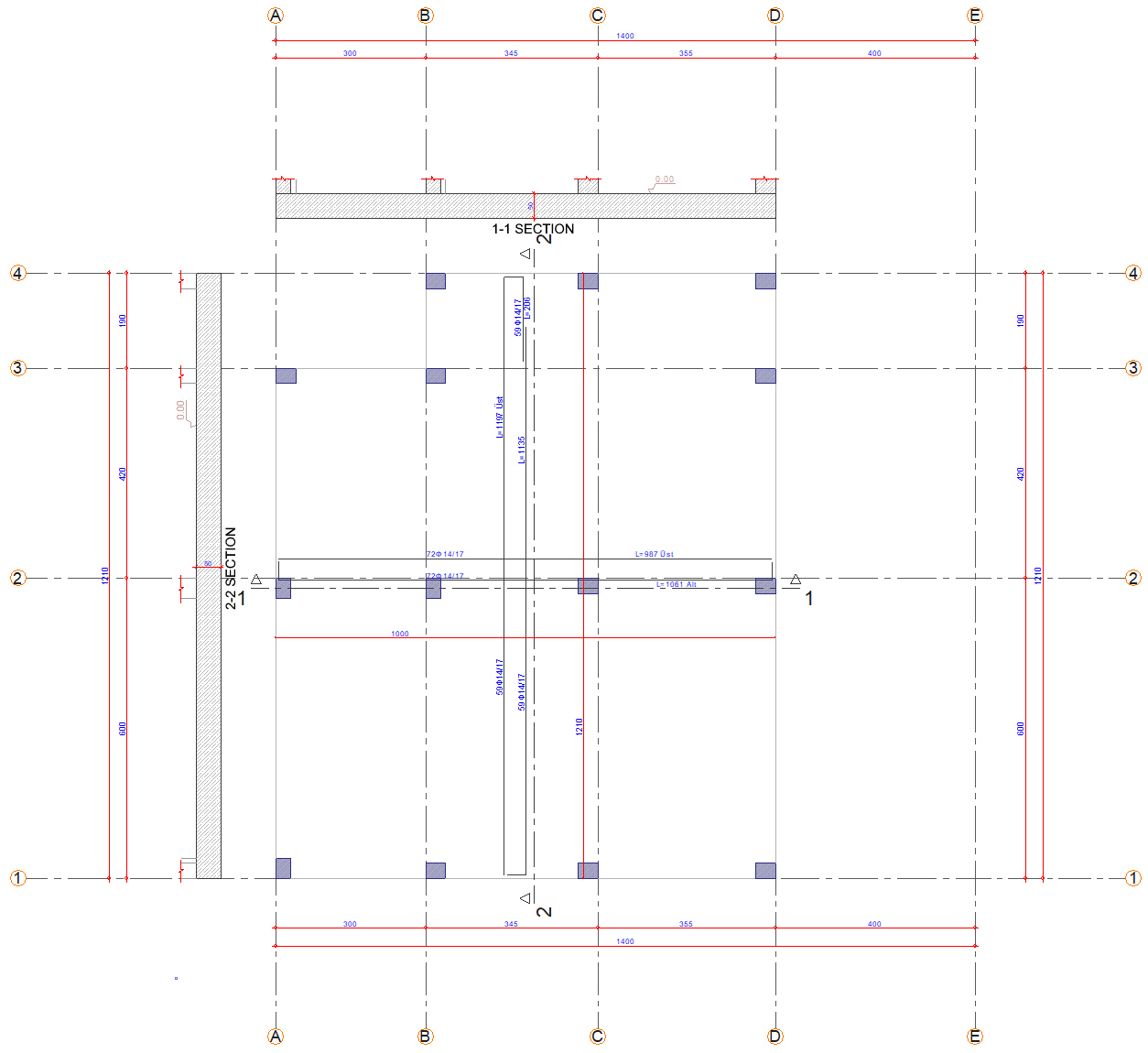 Foundation Plan Section