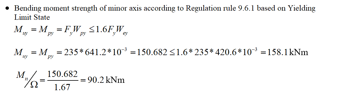 Crane Beam Design Sample Calculation