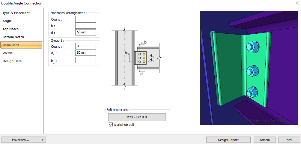 Double Angle Connection