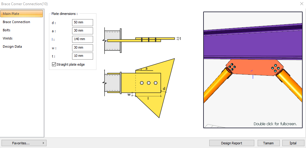 Brace Corner Connection Design
