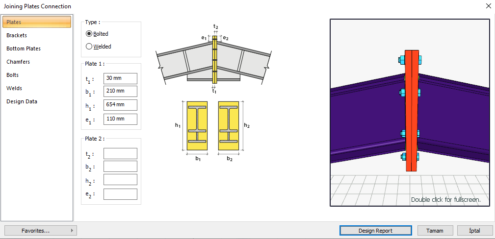 Joining Plates Connection