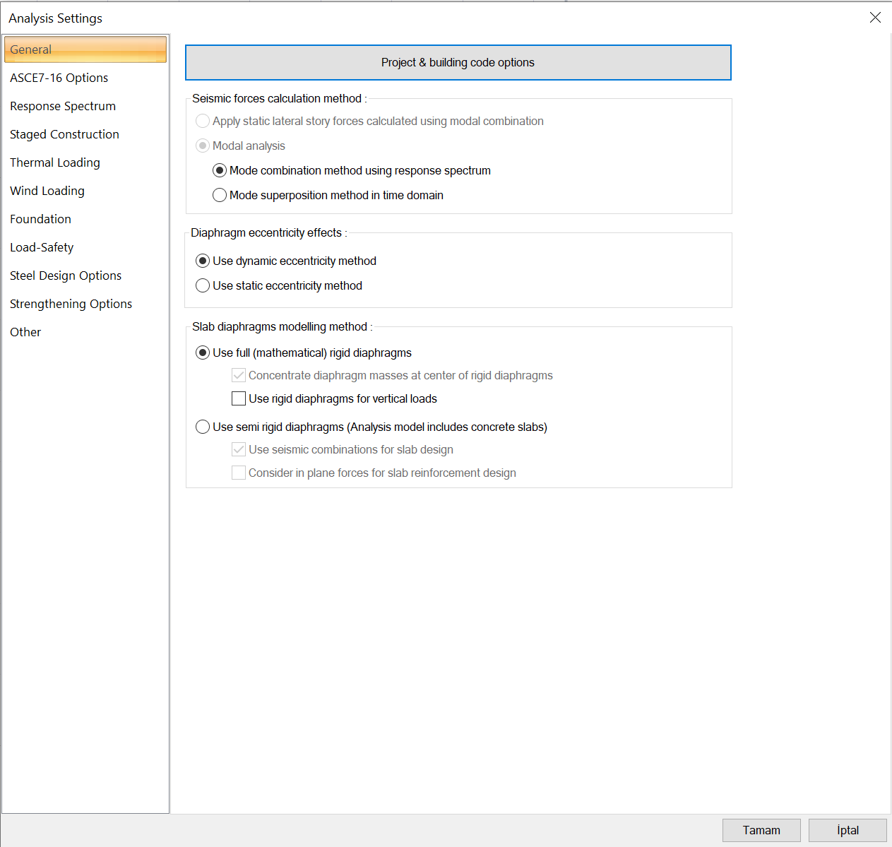 Linear Dynamic Analysis Methods per ASCE 7-16 with ideCAD