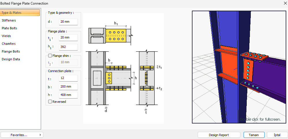 Bolted Flange Plate Connection Design per AISC 358-16 & AISC 360-16