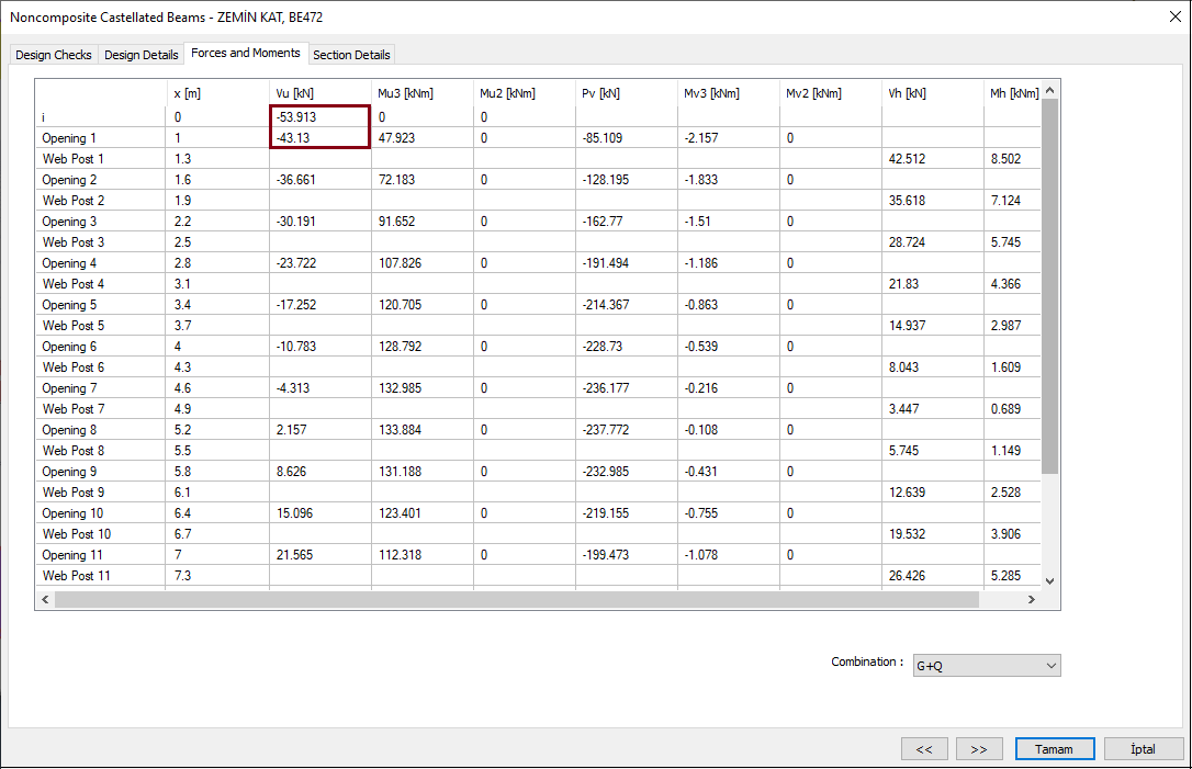 Castellated Beam Example with AISC 360-16