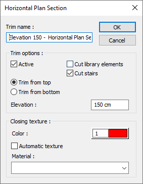 Horizontal Plan Sections