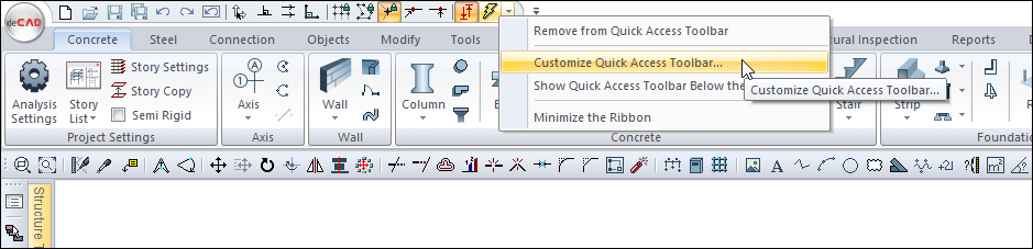 Customizing the Quick Access Toolbar