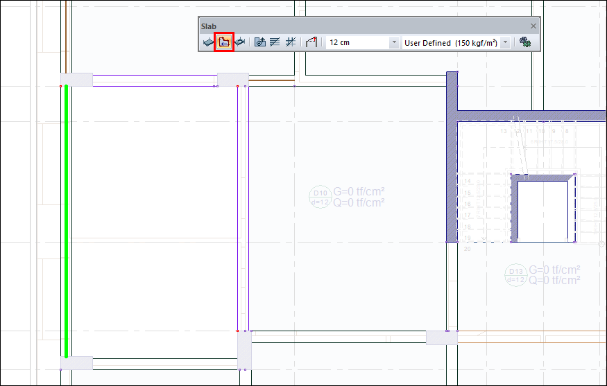 Creating a Slab with Free Mode