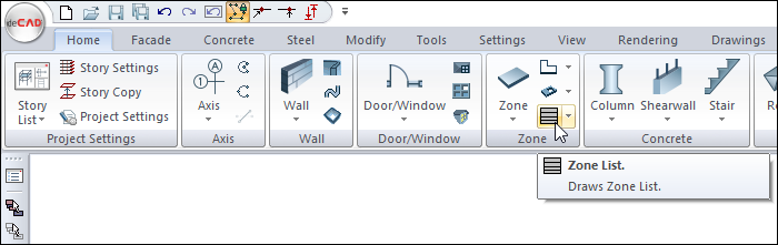 Automatic Zone List Creation