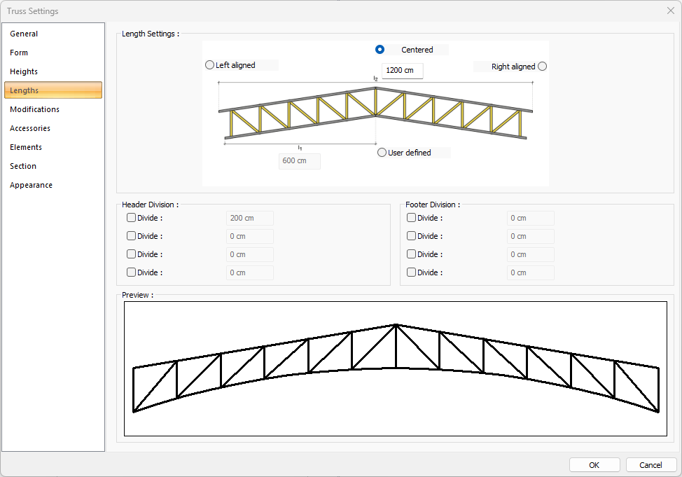 Setting Length and Alignment