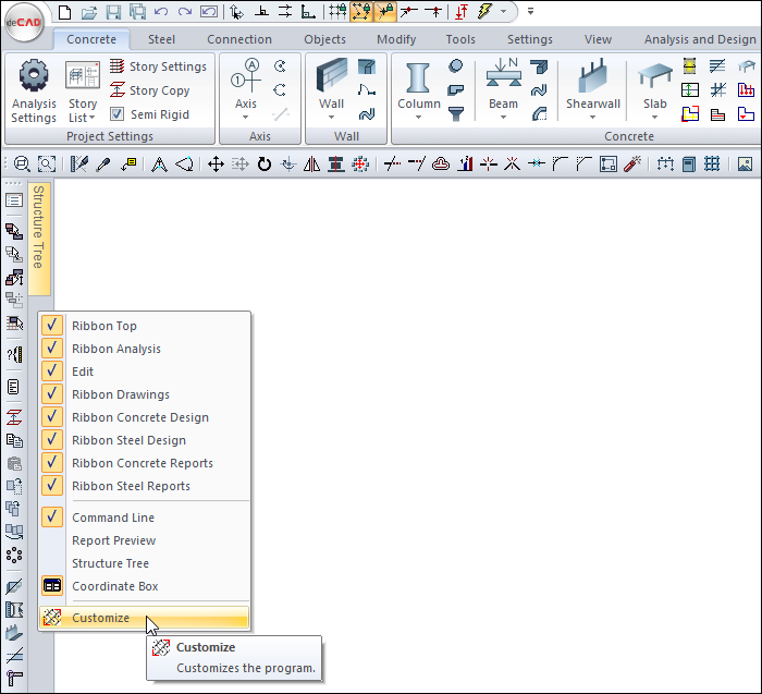 Keyboard Shortcuts and Toolbars in Ribbon Menu