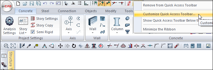Keyboard Shortcuts and Toolbars in Ribbon Menu