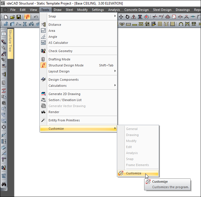 Keyboard Shortcuts and Toolbars in Classic Menu