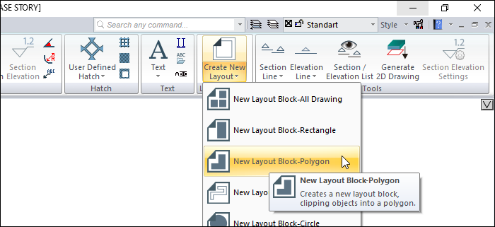 New Layout Block-Polygon