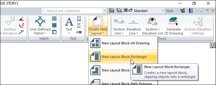 New Layout Block-Rectangle