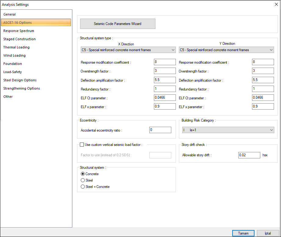 ASCE 7-16 Seismic Wizard