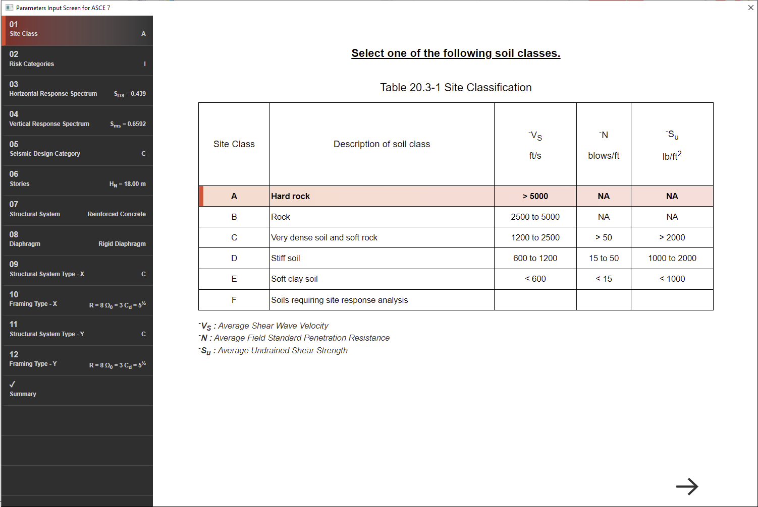 ASCE 7-16 Seismic Wizard